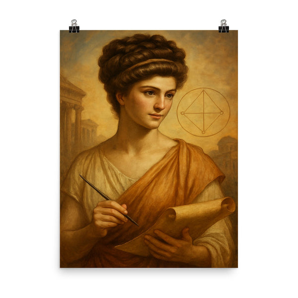 Hypatia of Alexandria Poster Print — Museum-Quality 18"x24" – Noveltees