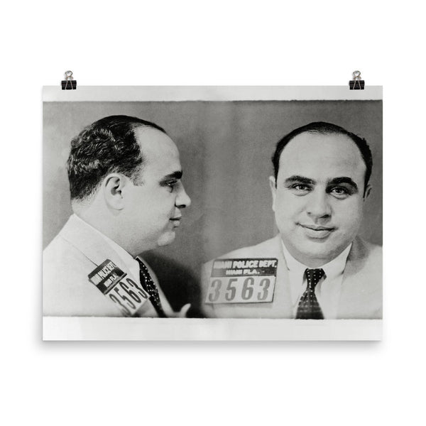 Al Capone 1931 Mugshot Poster Print – Vintage Crime Wall Art, Iconic G ...