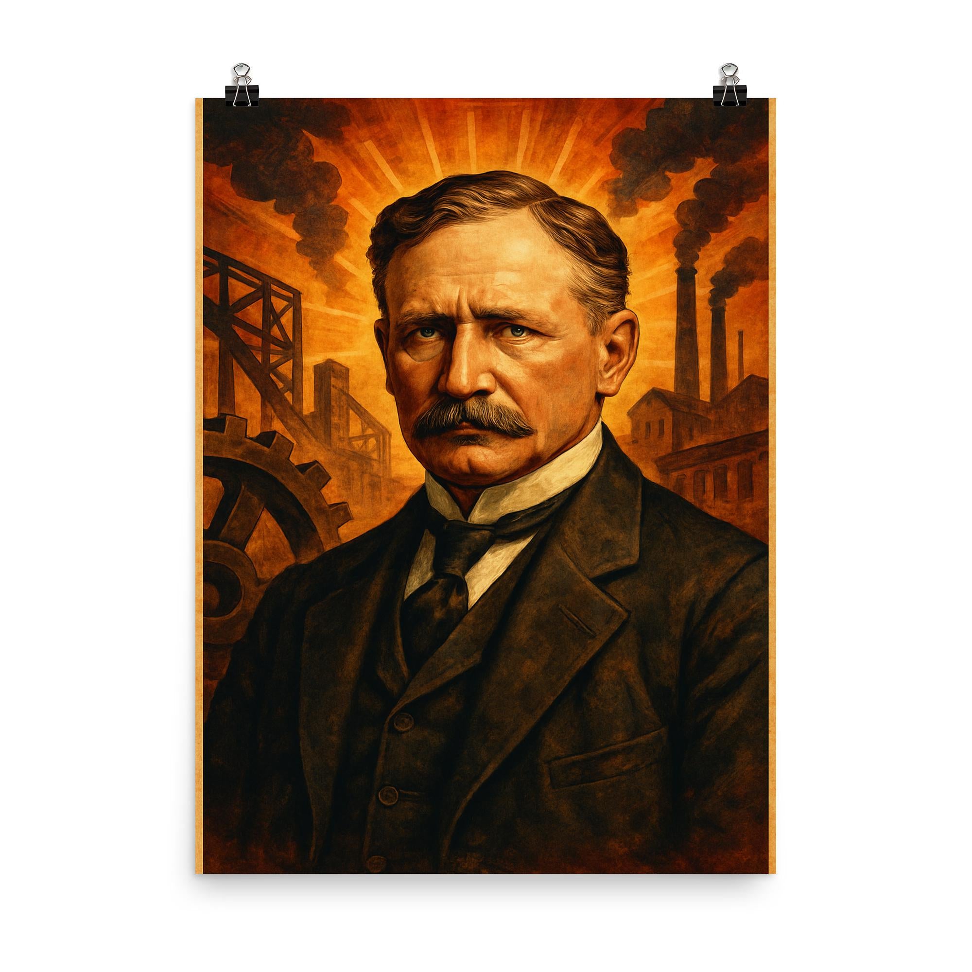 Frederick Winslow Taylor Poster Print — Museum-Quality 18"x24" – Noveltees