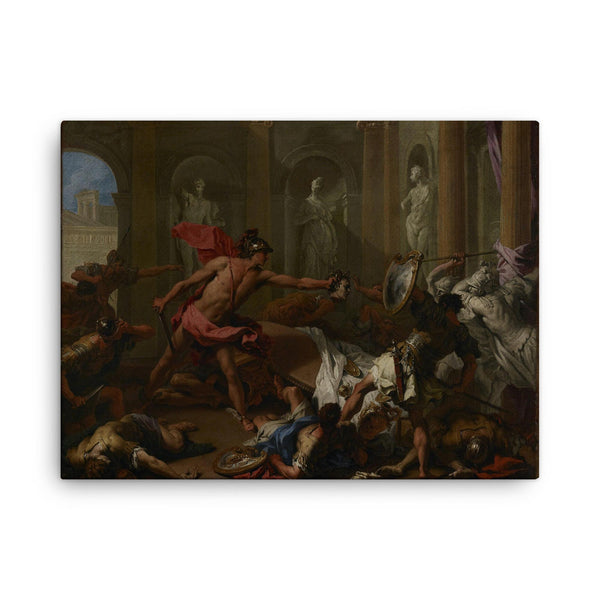 Perseus Confronting Phineus Medusa Canvas Print by Sebastiano Ricci ...
