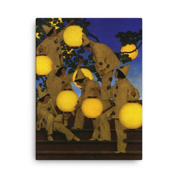 Maxfield Parrish Lantern Bearers Canvas Print 1908 – Vibrant Art Nouve ...