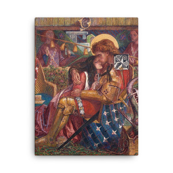 The Wedding of St George and Princess Sabra Canvas Print by Rossetti 1 ...