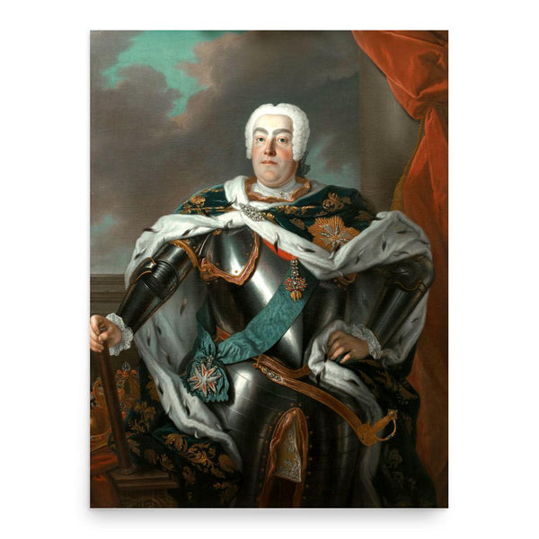 Augustus III of Poland Poster Print — Museum-Quality 18"x24" – Noveltees