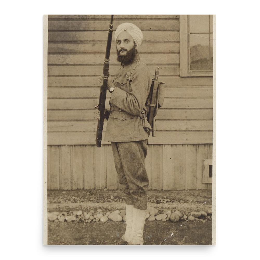 Bhagat Singh Thind Poster Print — Museum-Quality 18"x24" – Noveltees