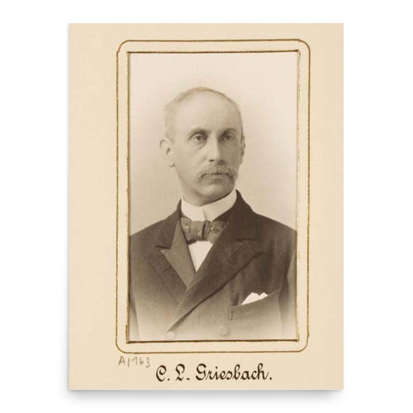 Carl Ludolf Griesbach Poster Print — Museum-Quality 18"x24" – Noveltees