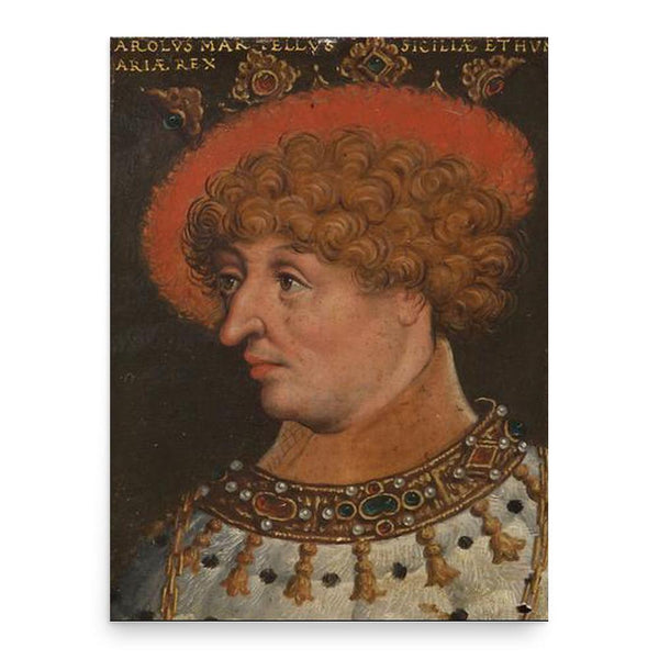 Charles Martel of Anjou Poster Print — Museum-Quality 18"x24" – Noveltees