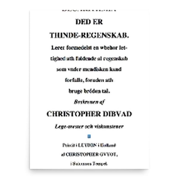 Christoffer Dybvad Poster Print — Museum-Quality 18"x24" – Noveltees