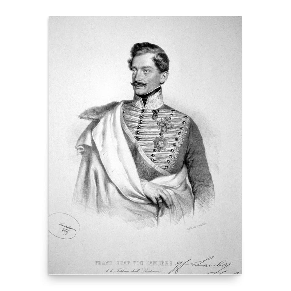 Count Franz Philipp von Lamberg Poster Print — Museum-Quality 18"x24 ...
