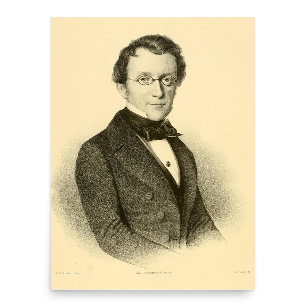 Daniel Frederik Eschricht Poster Print — Museum-Quality 18"x24" – Noveltees
