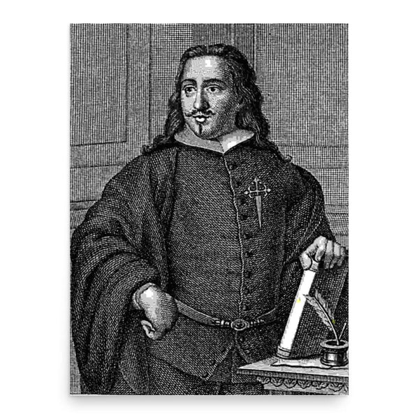Diego de Saavedra Fajardo Poster Print — Museum-Quality 18"x24" – Noveltees