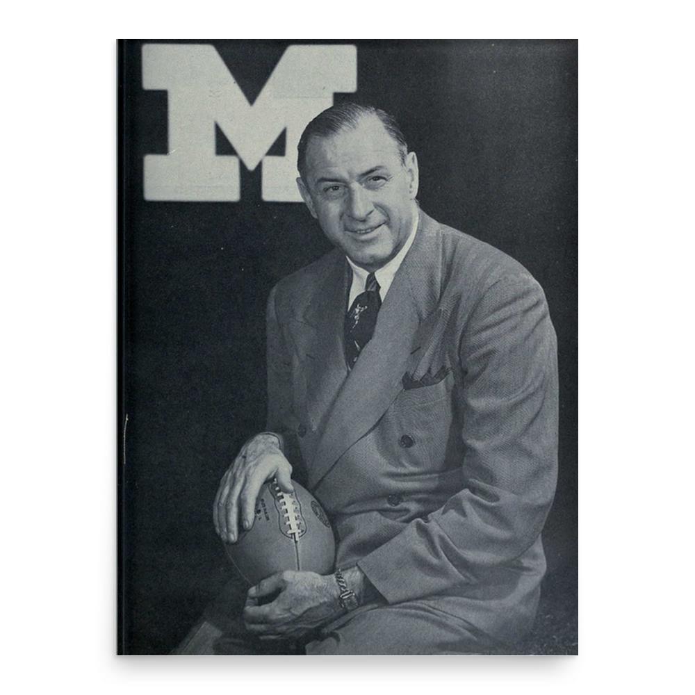 Fritz Crisler Poster Print — Museum-Quality 18"x24" – Noveltees
