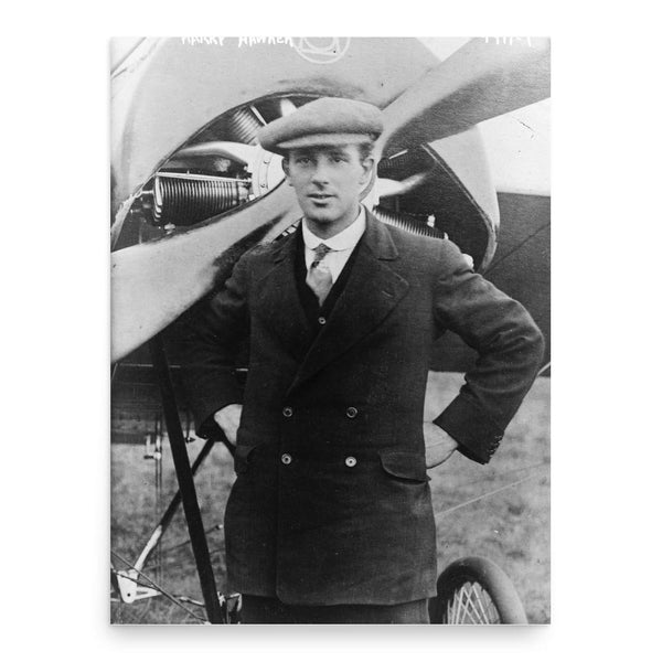 Harry Hawker Poster Print — Museum-Quality 18"x24" – Noveltees