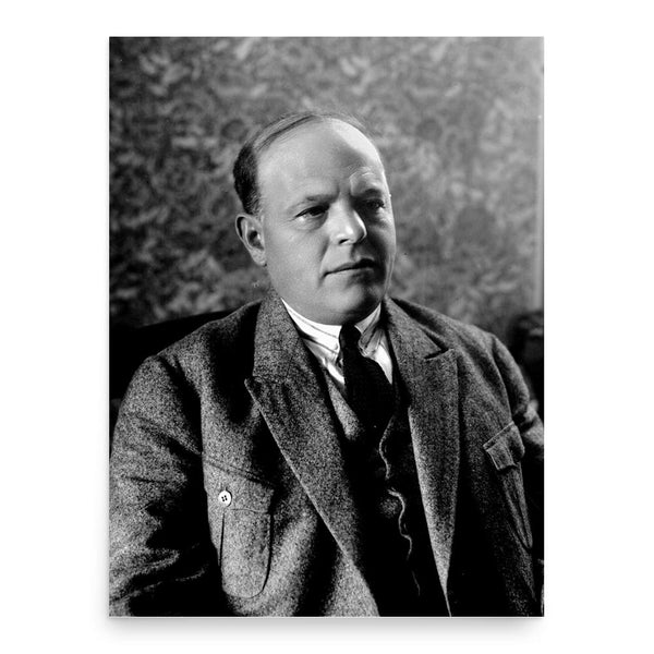 Hayim Nahman Bialik Poster Print — Museum-Quality 18"x24" – Noveltees