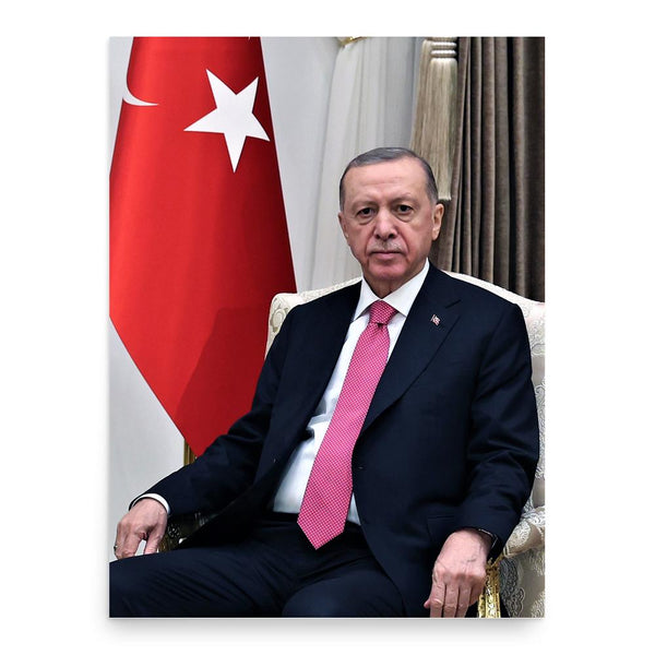 Recep Tayyip Erdoğan Poster Print — Museum-Quality 18"x24" – Noveltees